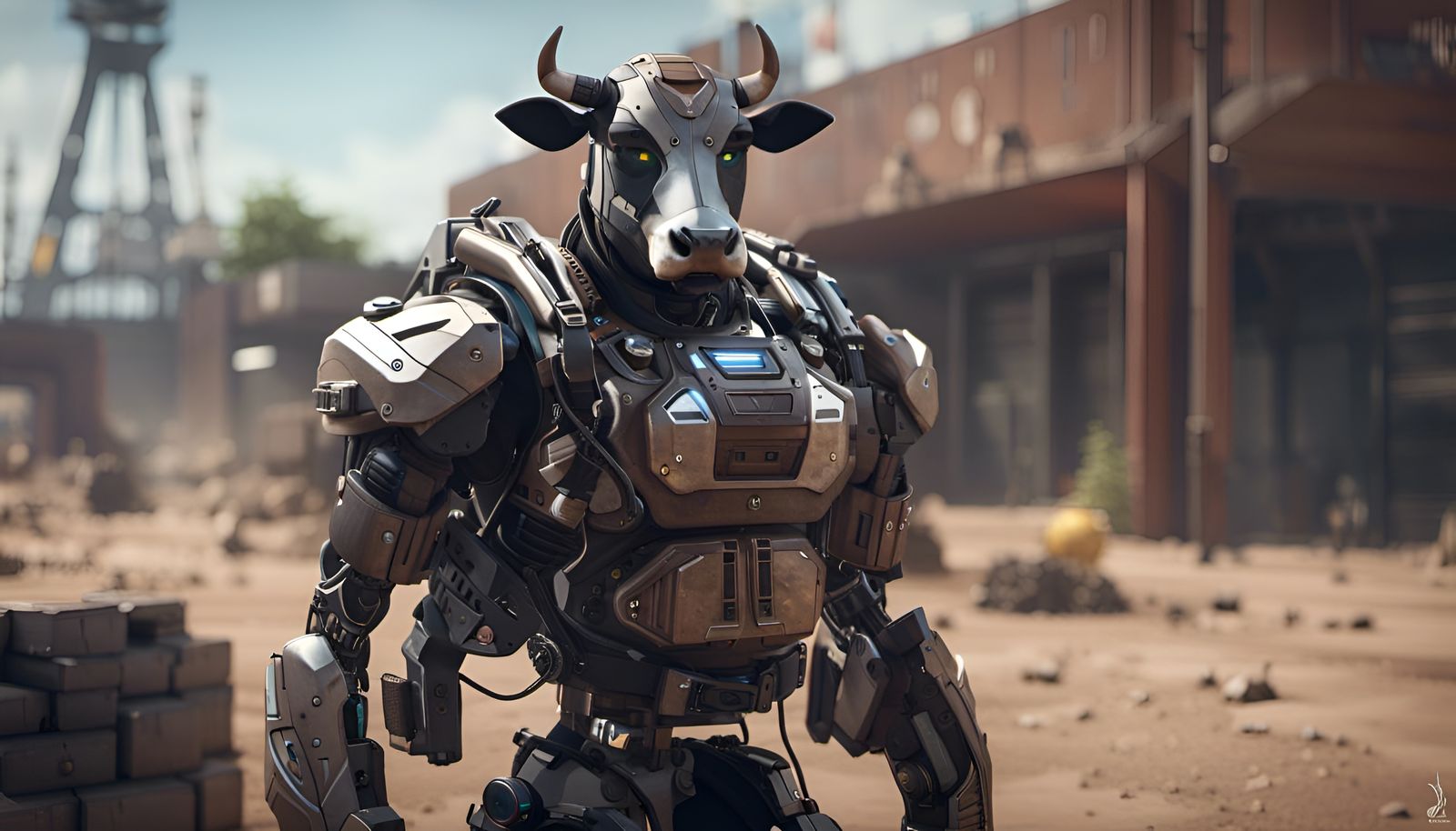 Cyberpunk Robot Cow, Recon Division - AI Generated Artwork - NightCafe ...