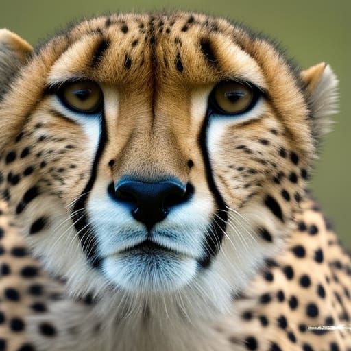 closeup cheetah - AI Generated Artwork - NightCafe Creator