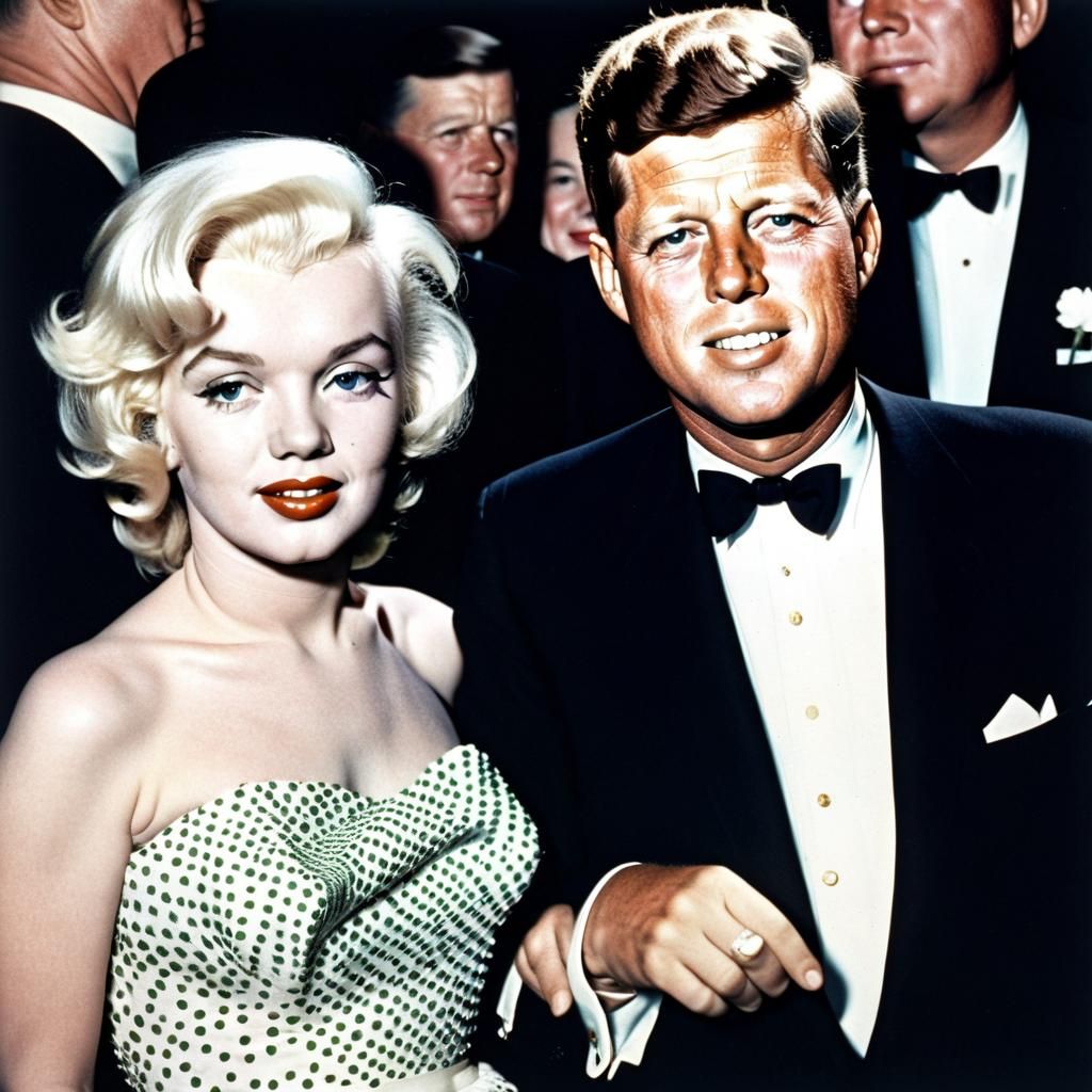 Marilyn Monroe and John F. Kennedy - AI Generated Artwork - NightCafe ...
