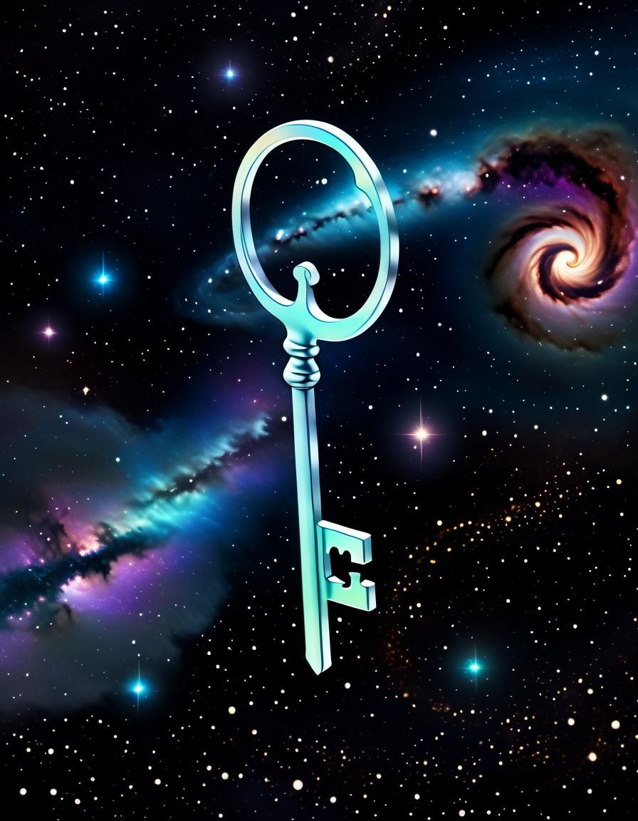 Cosmic skeleton key - AI Generated Artwork - NightCafe Creator