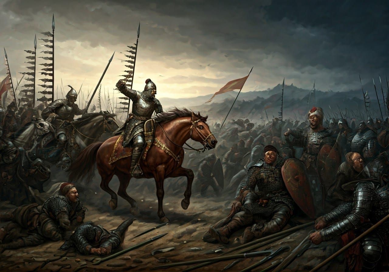 Winged_Hussars_2 - Polish Knights Fleeing Ottoman Cavalry in...