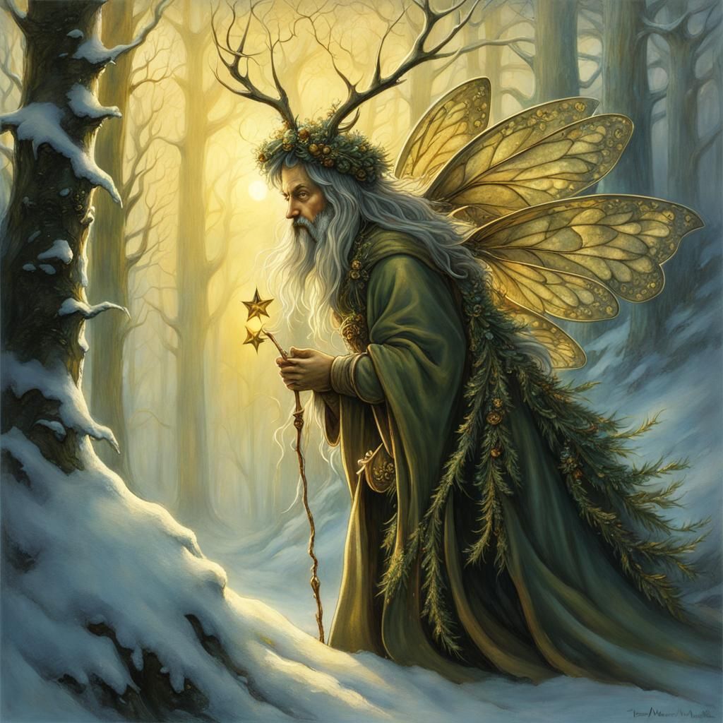 Winter Fae - AI Generated Artwork - NightCafe Creator