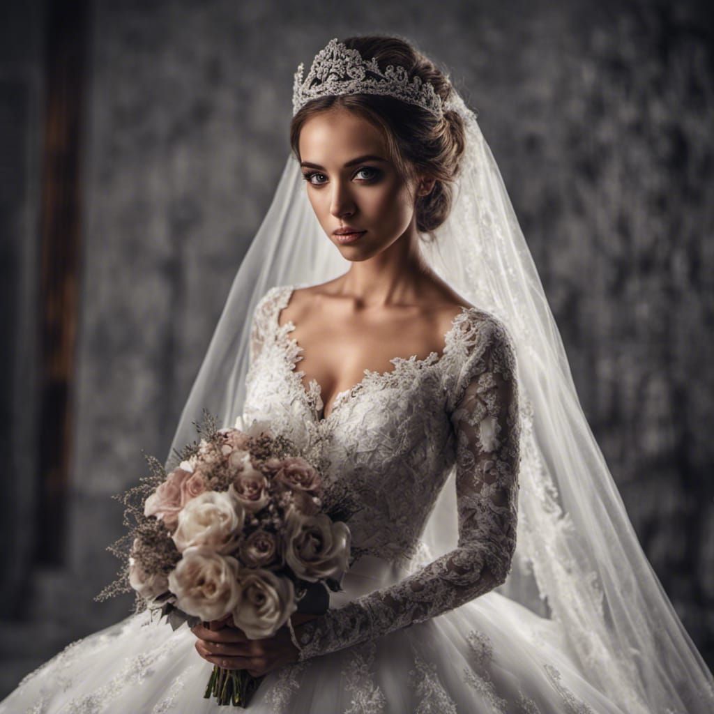 Amazing bride in studio - AI Generated Artwork - NightCafe Creator