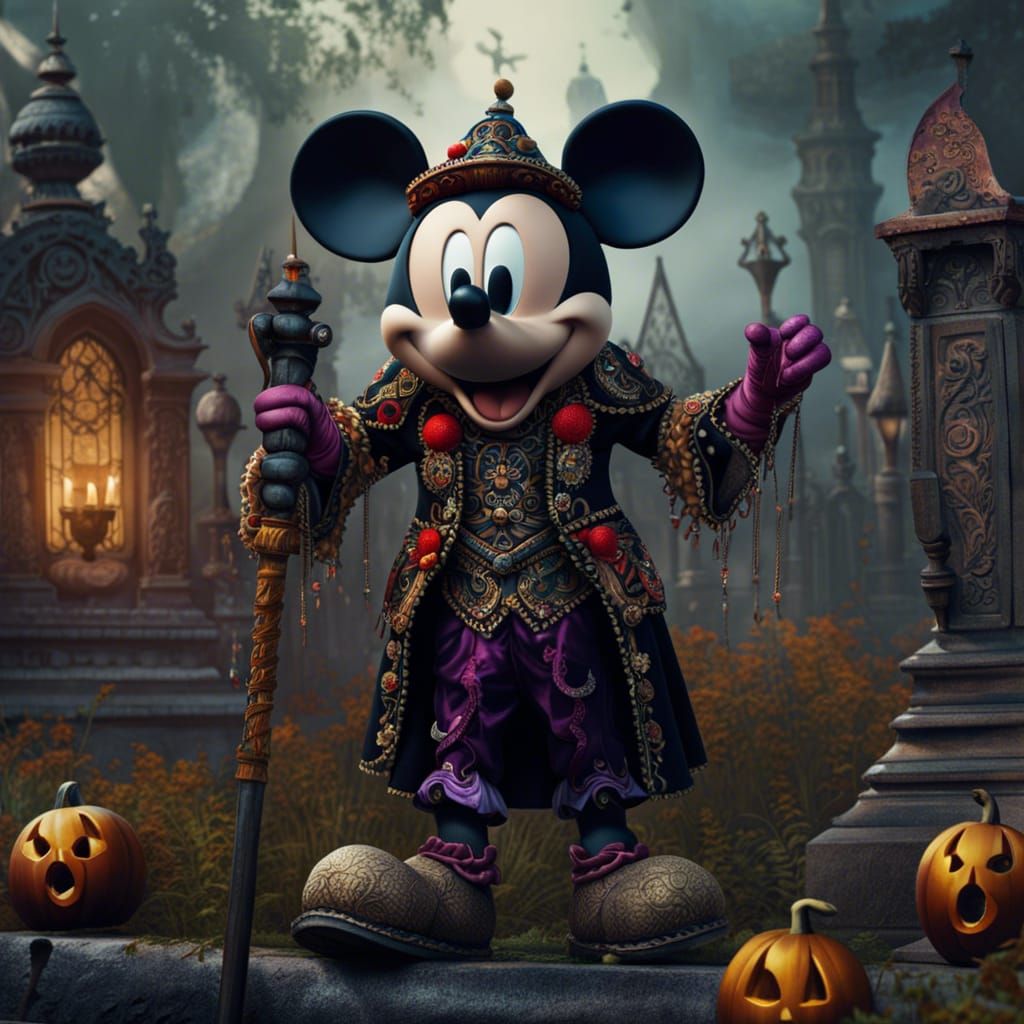 Gothic Mickey - AI Generated Artwork - NightCafe Creator