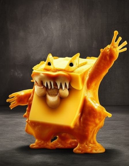 hey there.. im cheese monster and you are? - AI Generated Artwork ...