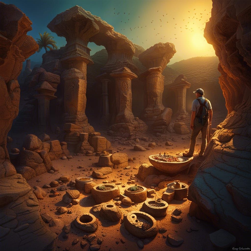 Discovering history - AI Generated Artwork - NightCafe Creator