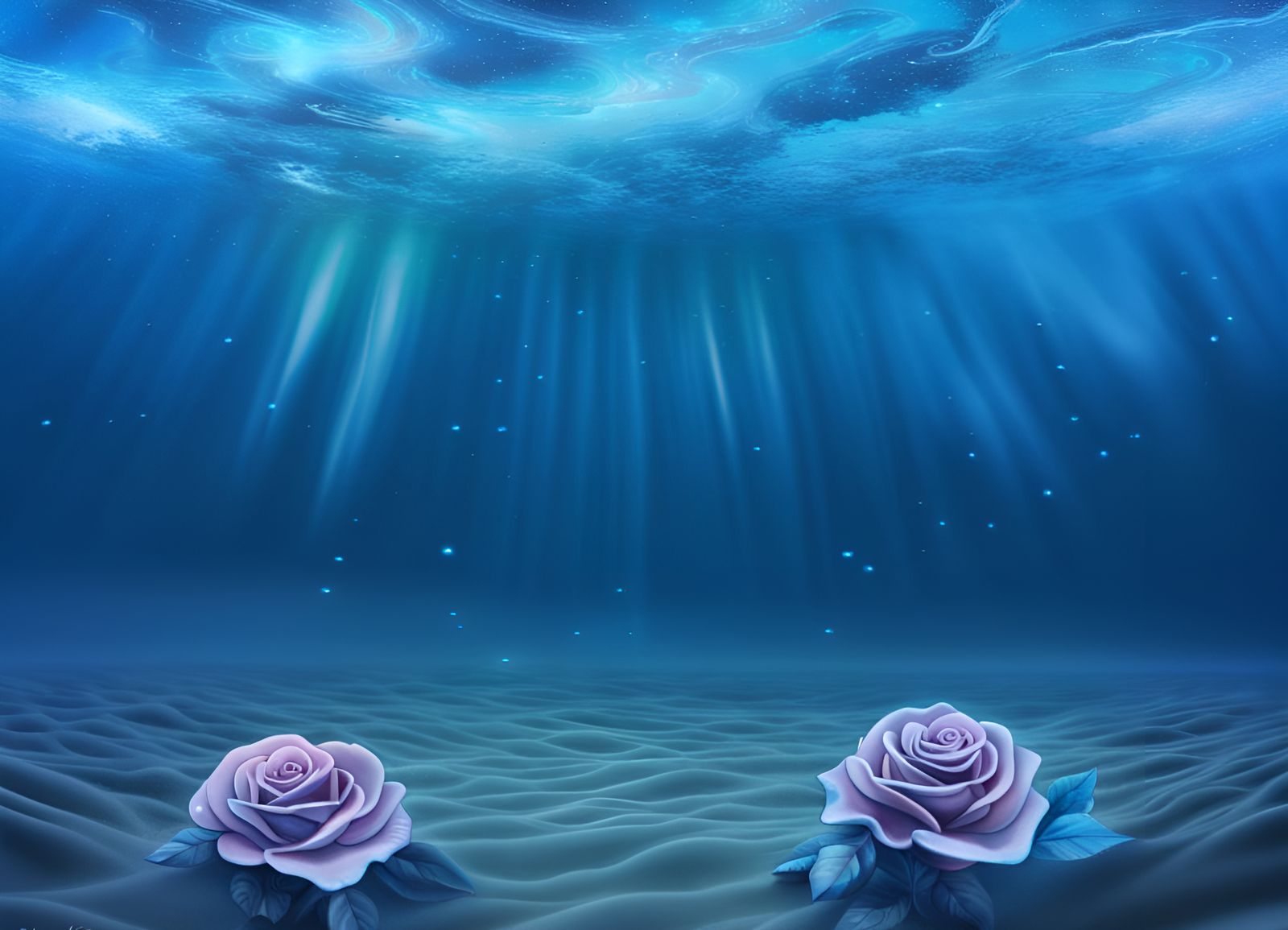Two Ocean Roses - AI Generated Artwork - NightCafe Creator