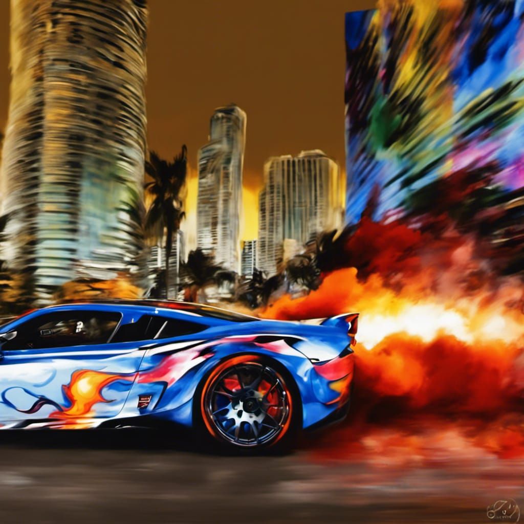 Racing with Nitro - AI Generated Artwork - NightCafe Creator