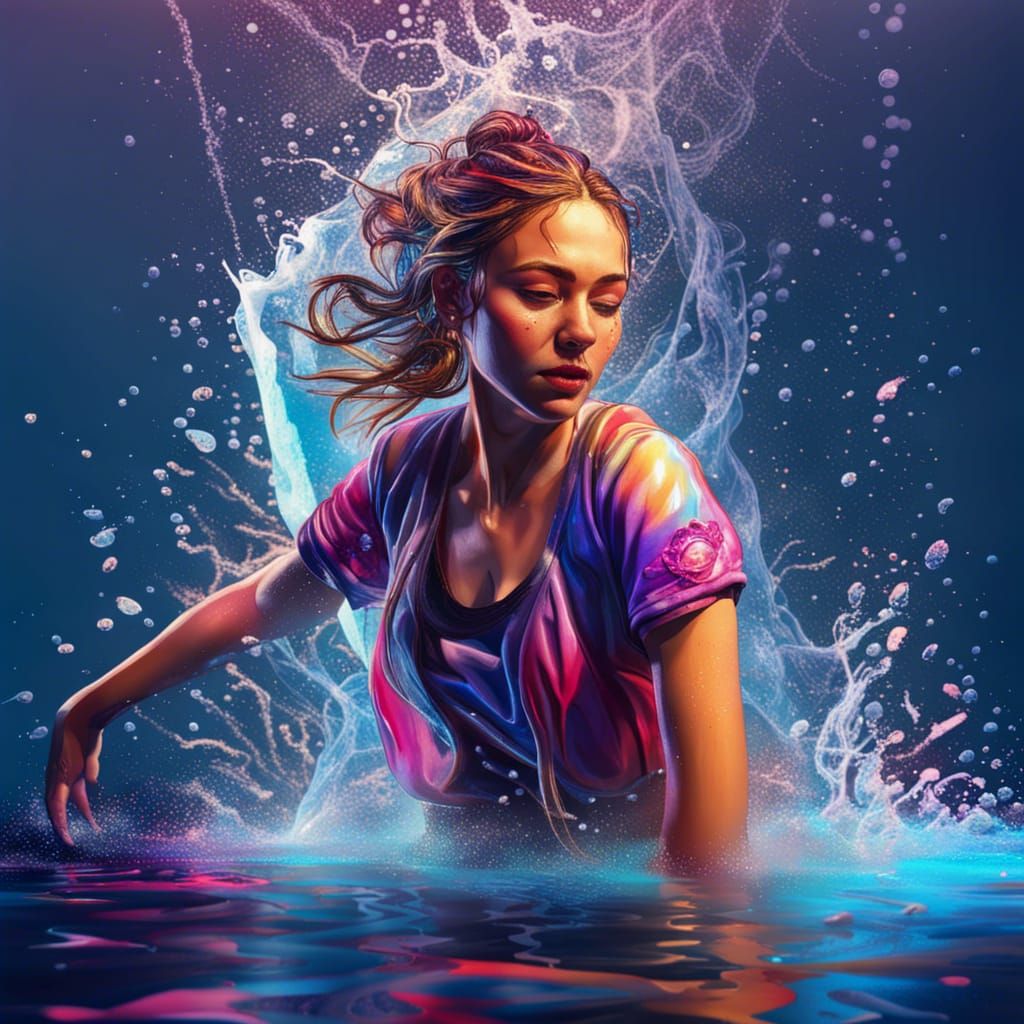 Water dancer - AI Generated Artwork - NightCafe Creator