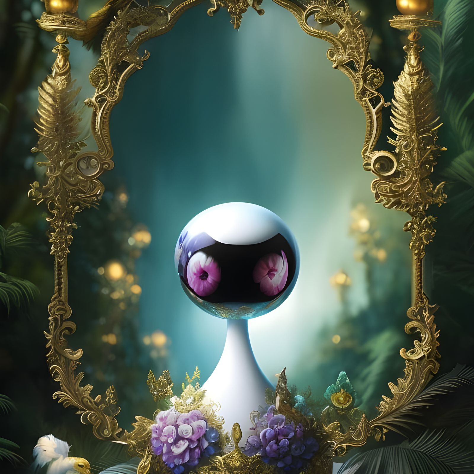 An Alien Mirror - AI Generated Artwork - NightCafe Creator