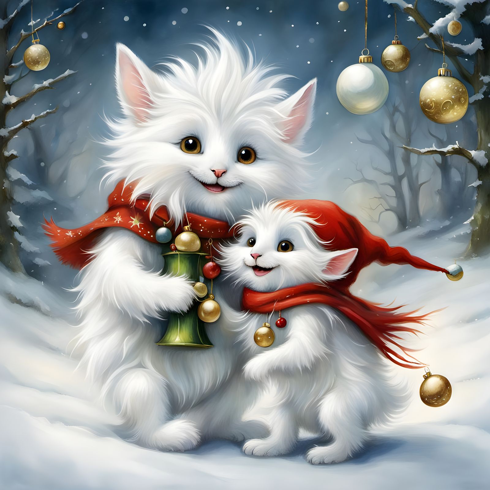 Joyful Christmas Critters - Magical Whimsical Christmas Cri...