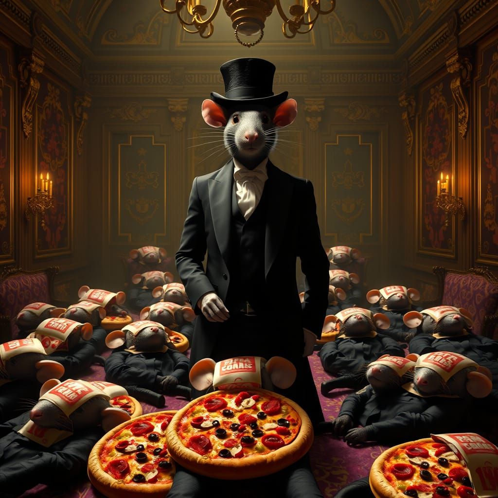 Handsome Rat Luigi Mangione Conquers CEOs with Pap... - AI Art