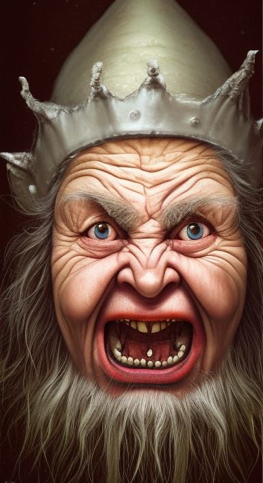 Angry King Gnome - AI Generated Artwork - NightCafe Creator
