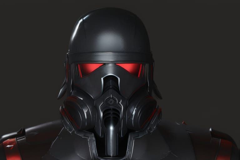 Jin Roh: Wolf Brigade as Dark Trooper wearing gas mask - AI Generated ...