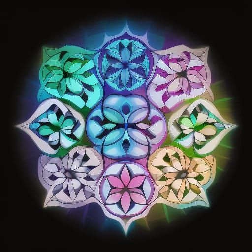 Abstract Geometry - AI Generated Artwork - NightCafe Creator