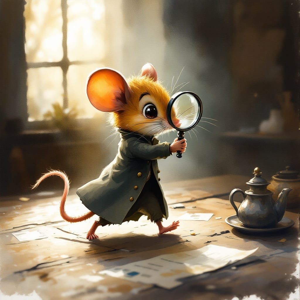 Sherlock mouse. - Sherlock Mouse Investigates in Whimsical W...