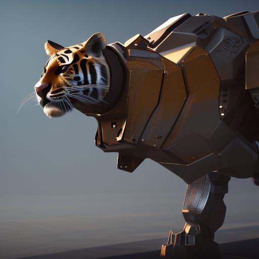 French tiger - AI Generated Artwork - NightCafe Creator