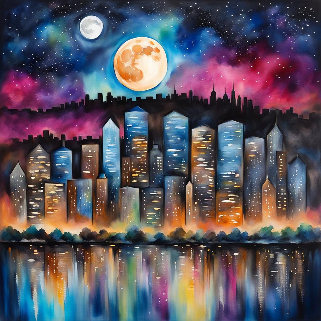 Acrylic painting - AI Generated Artwork - NightCafe Creator