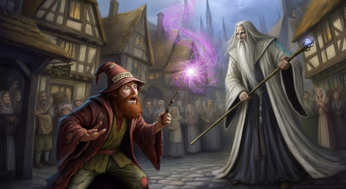 Rincewind (from Sir Terry Pratchett's Discworld) vs Saruman (from ...