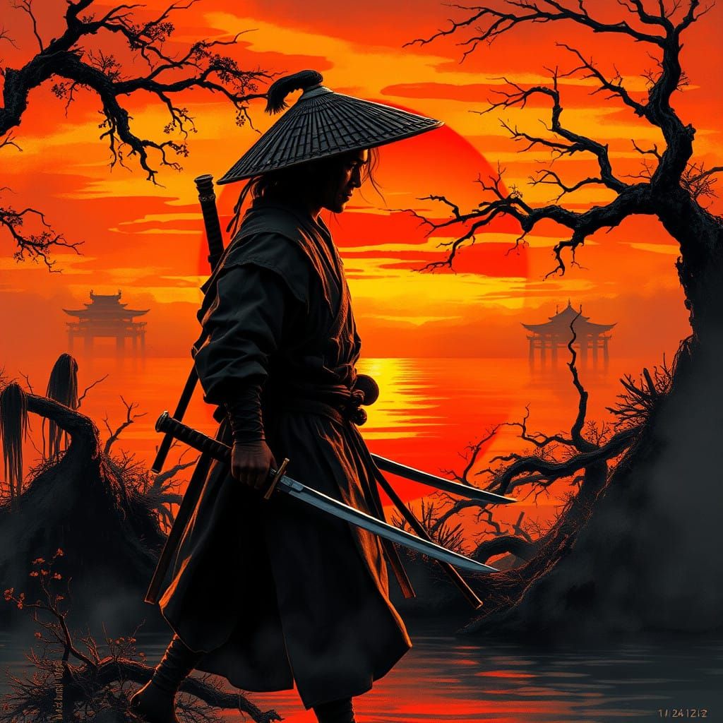 Path of the Ronin: Solitude at Sunset