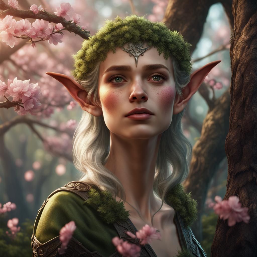 Portrait of a Nature Elf in the wood - AI Generated Artwork - NightCafe ...