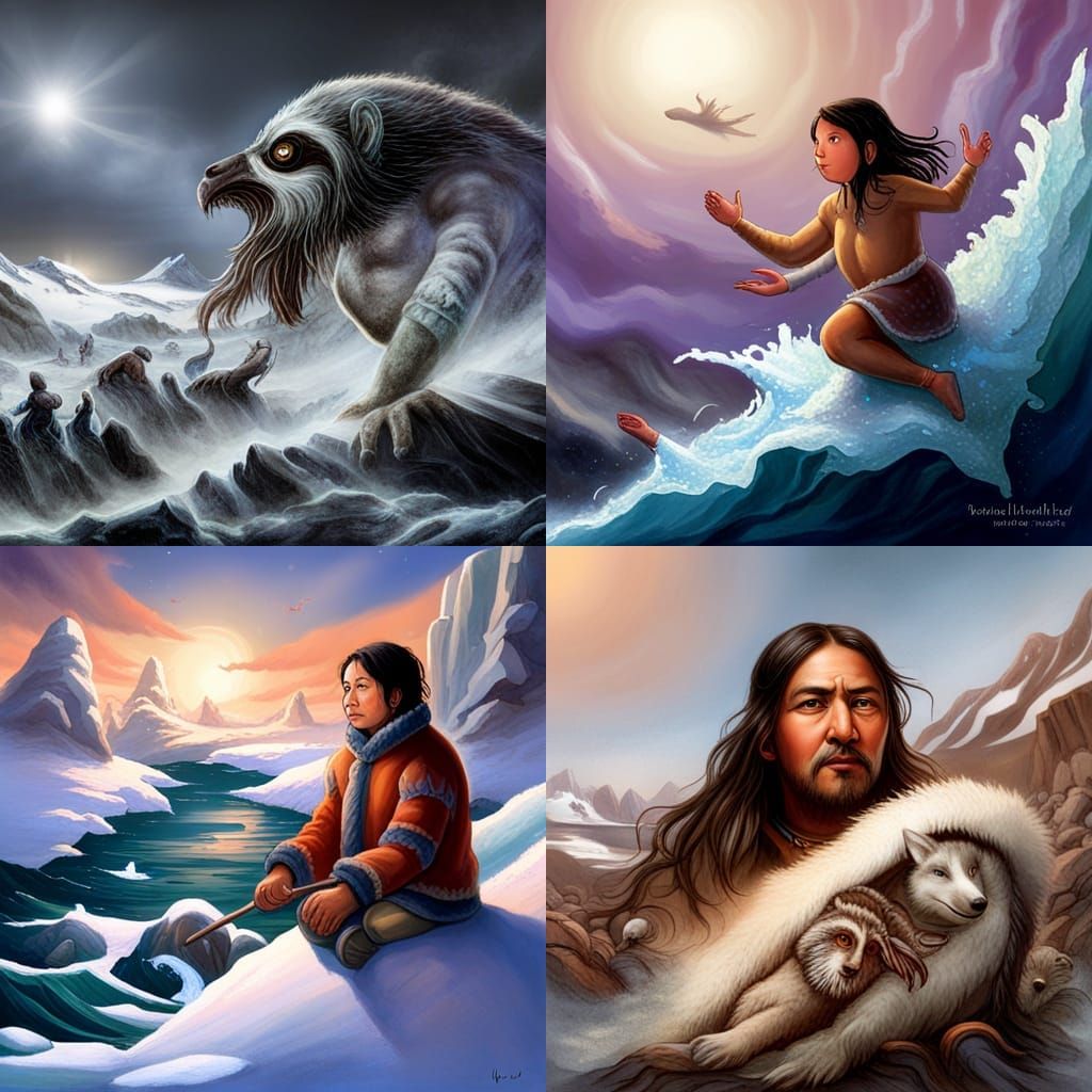The qalupalik of Inuit mythology - AI Generated Artwork - NightCafe Creator