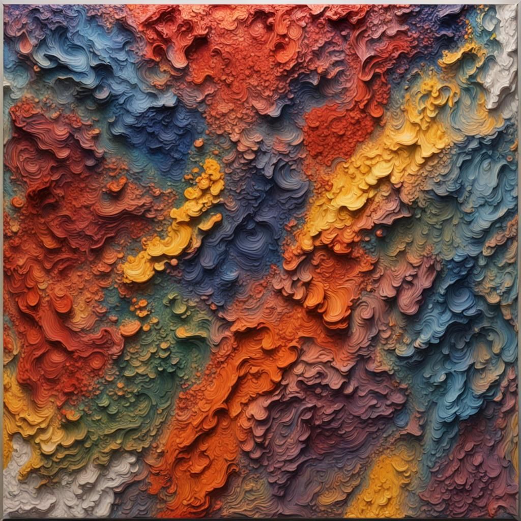 A photo of artwork that masterfully highlights the visual and sensory ...