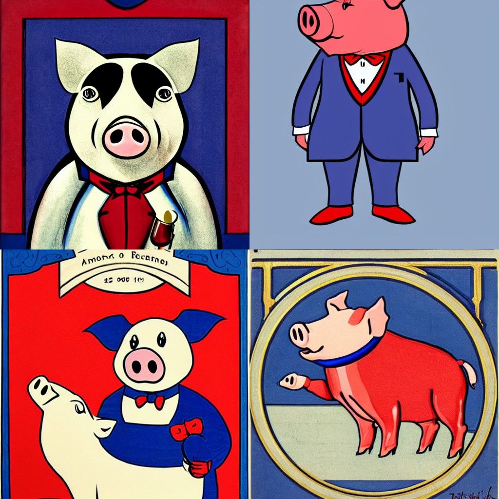 Some pigs - AI Generated Artwork - NightCafe Creator