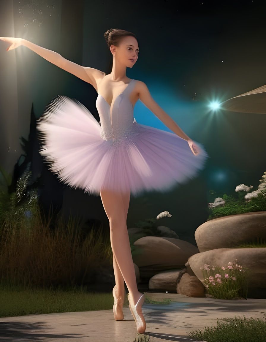 Graceful Ballerina - AI Generated Artwork - NightCafe Creator