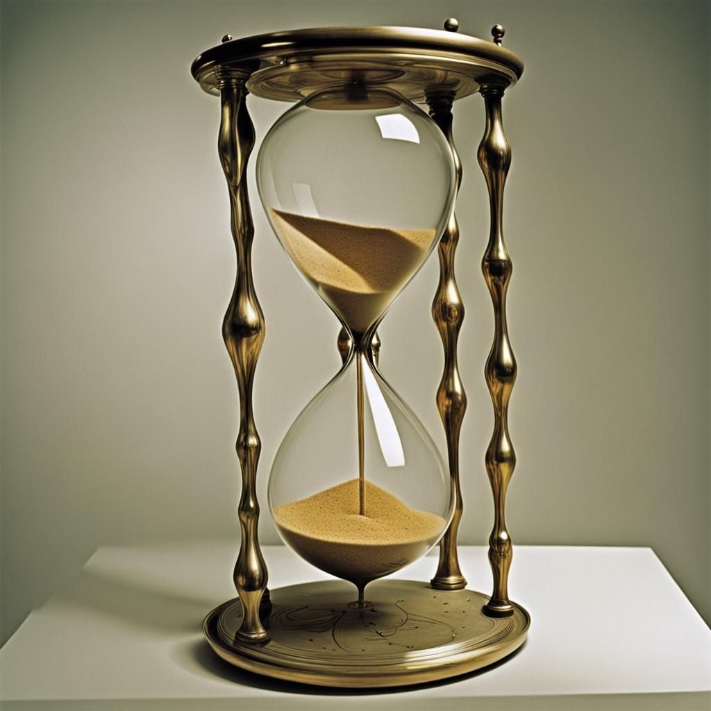 A hourglass made by Dali - AI Generated Artwork - NightCafe Creator