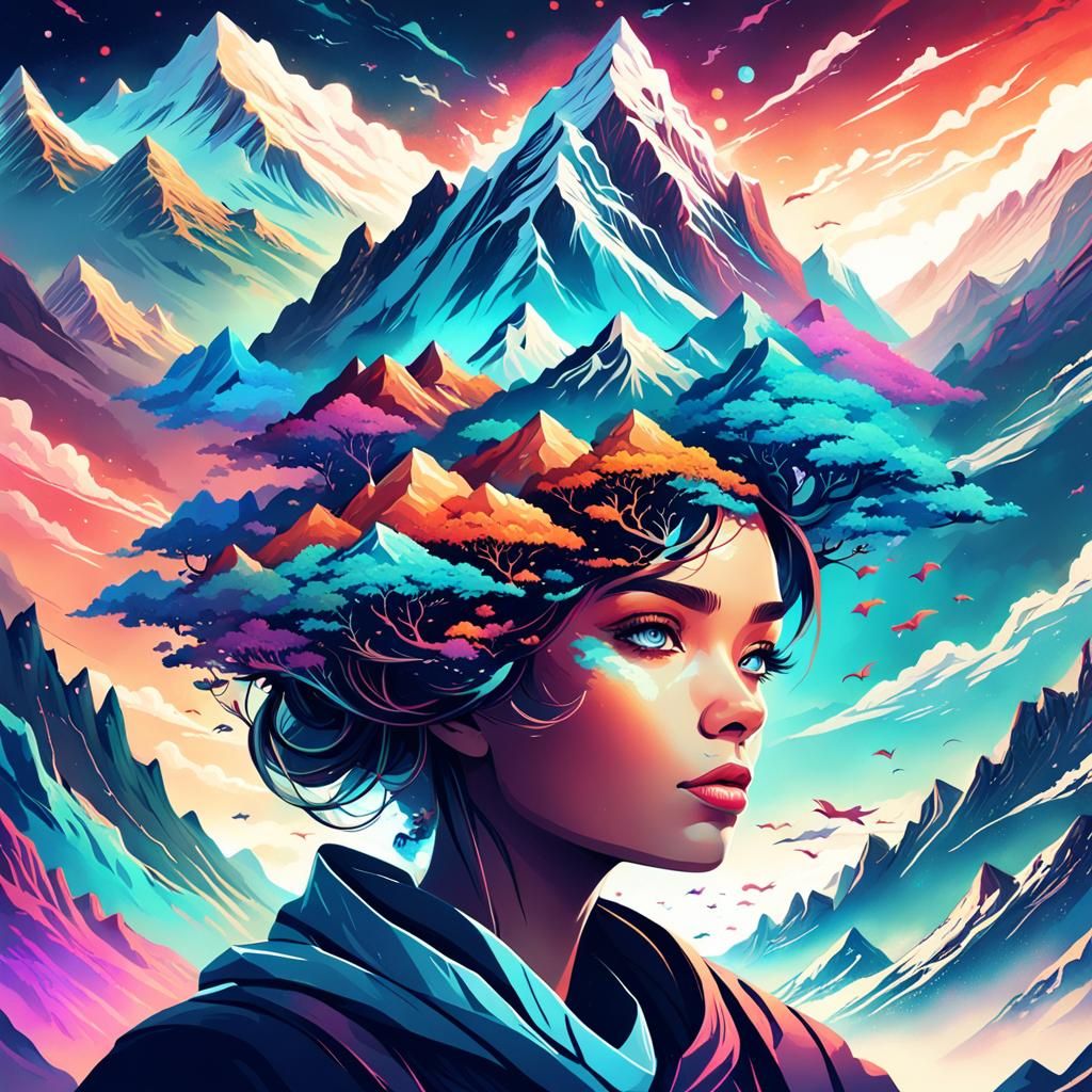 Mountain Mind - AI Generated Artwork - NightCafe Creator
