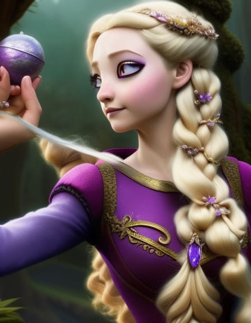 Luna Lovegood as Rapunzel from Tangled - AI Generated Artwork ...