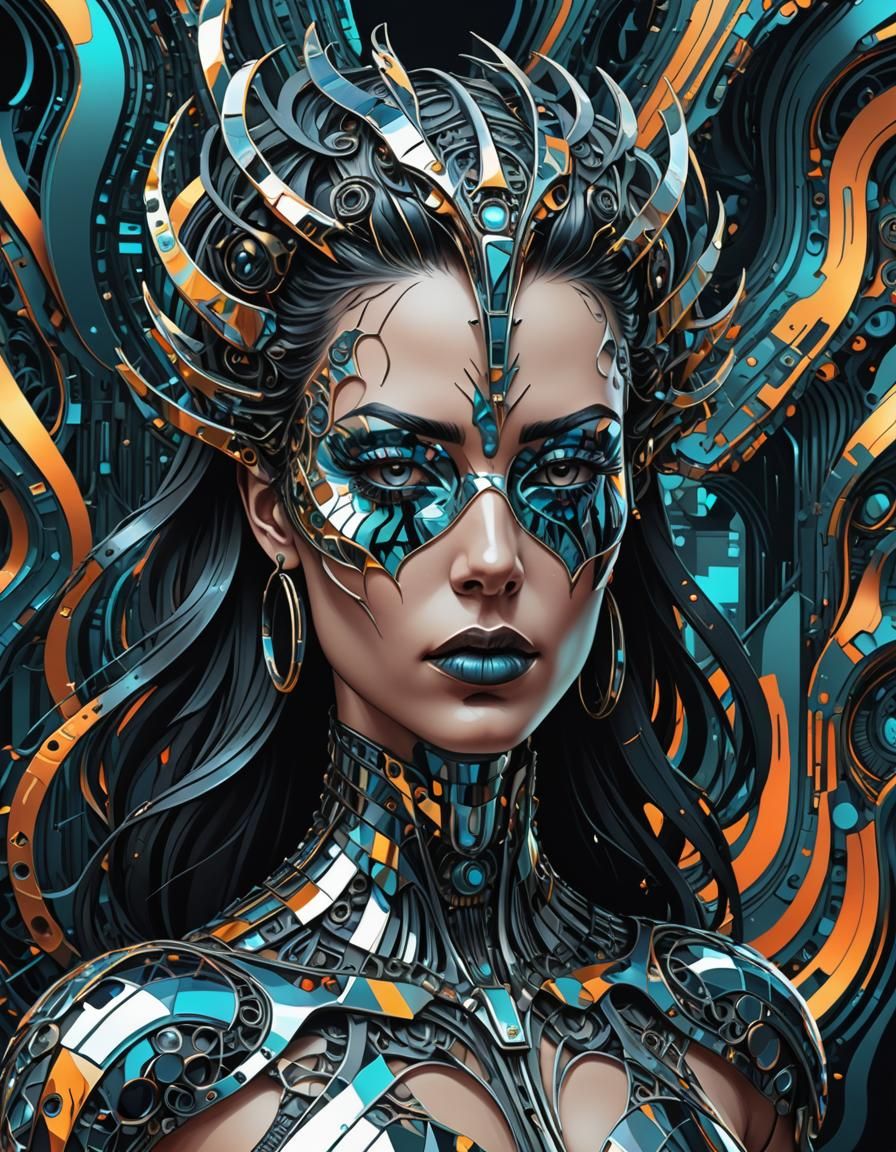 Cyber Queen II - AI Generated Artwork - NightCafe Creator