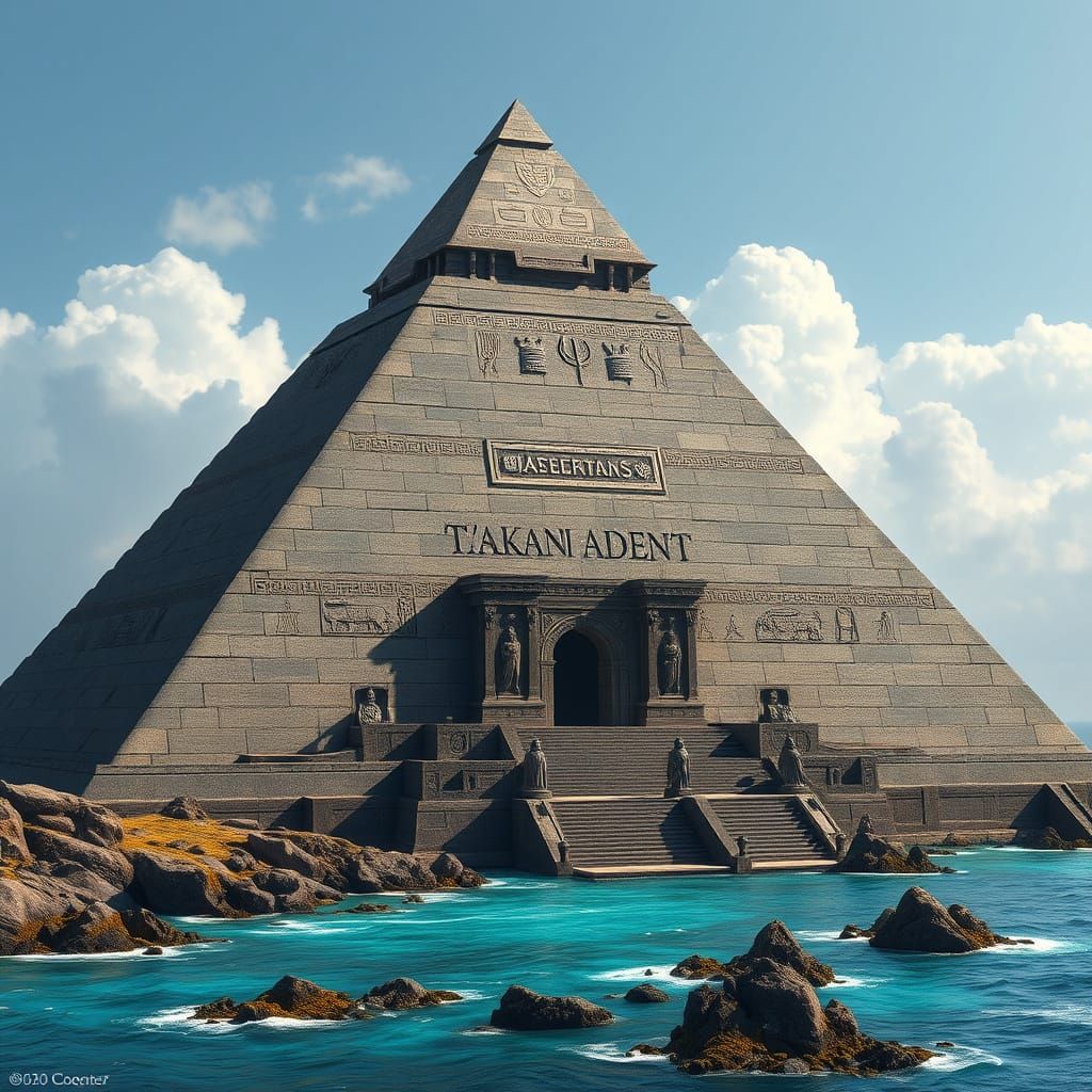 Ancient Megastructure Temple of the Ancients in Cy... - AI Art