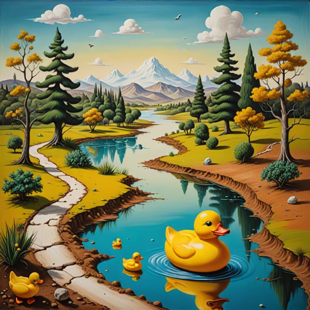 Rubber duck in Surrealism #1 - Rubber duck in Surrealism #1