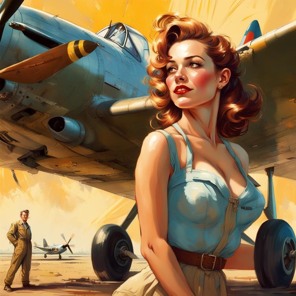 Beautiful Pinup - AI Generated Artwork - NightCafe Creator