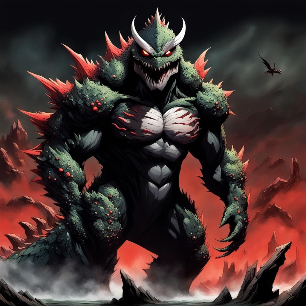 Godzilla Spawn - AI Generated Artwork - NightCafe Creator