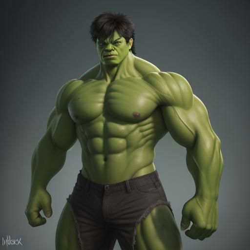 Hulk with syber natic body male - AI Generated Artwork - NightCafe Creator
