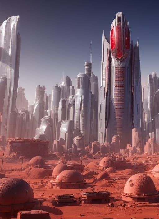 Sci-fi City - AI Generated Artwork - NightCafe Creator