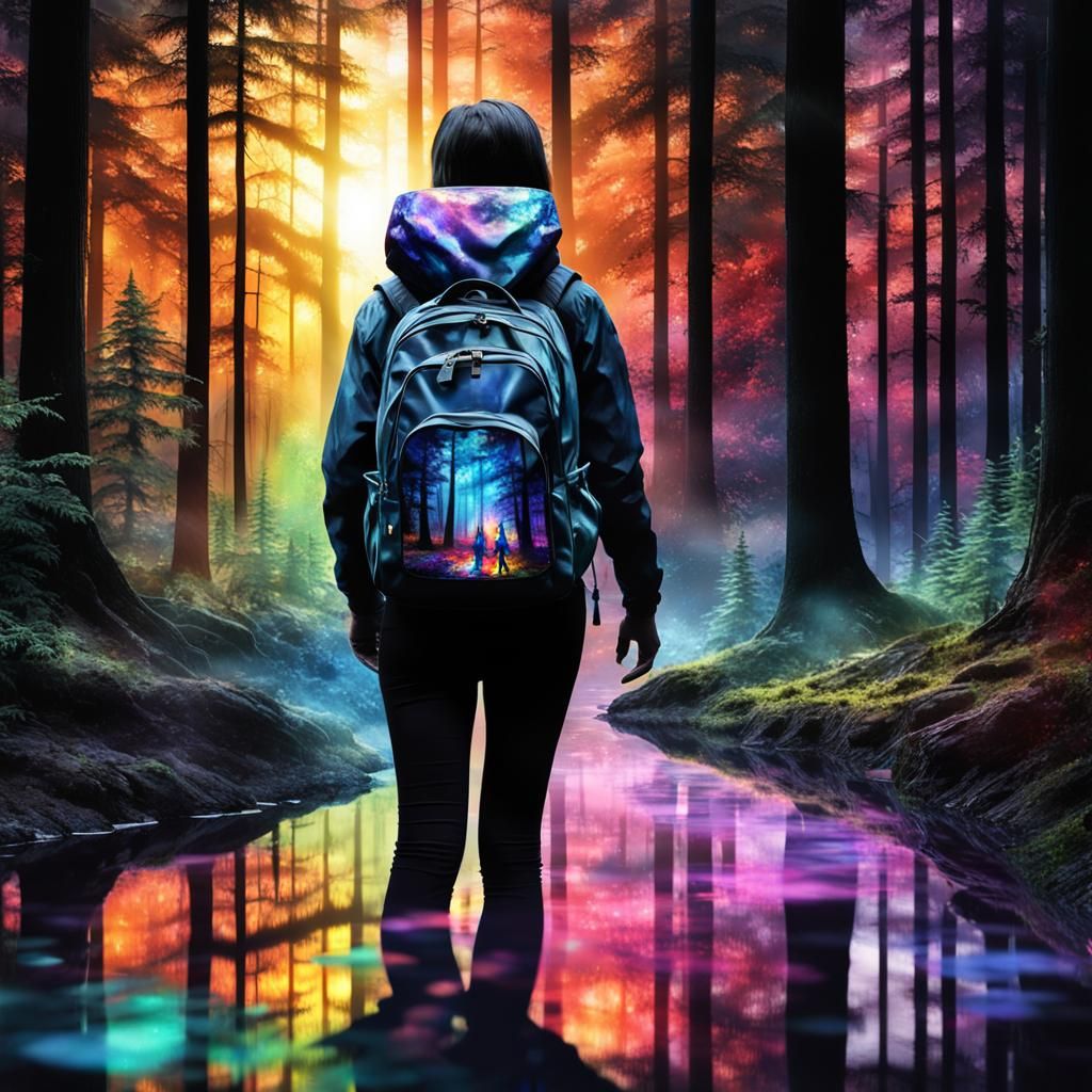 Hiking on Mysterious Trails - AI Generated Artwork - NightCafe Creator