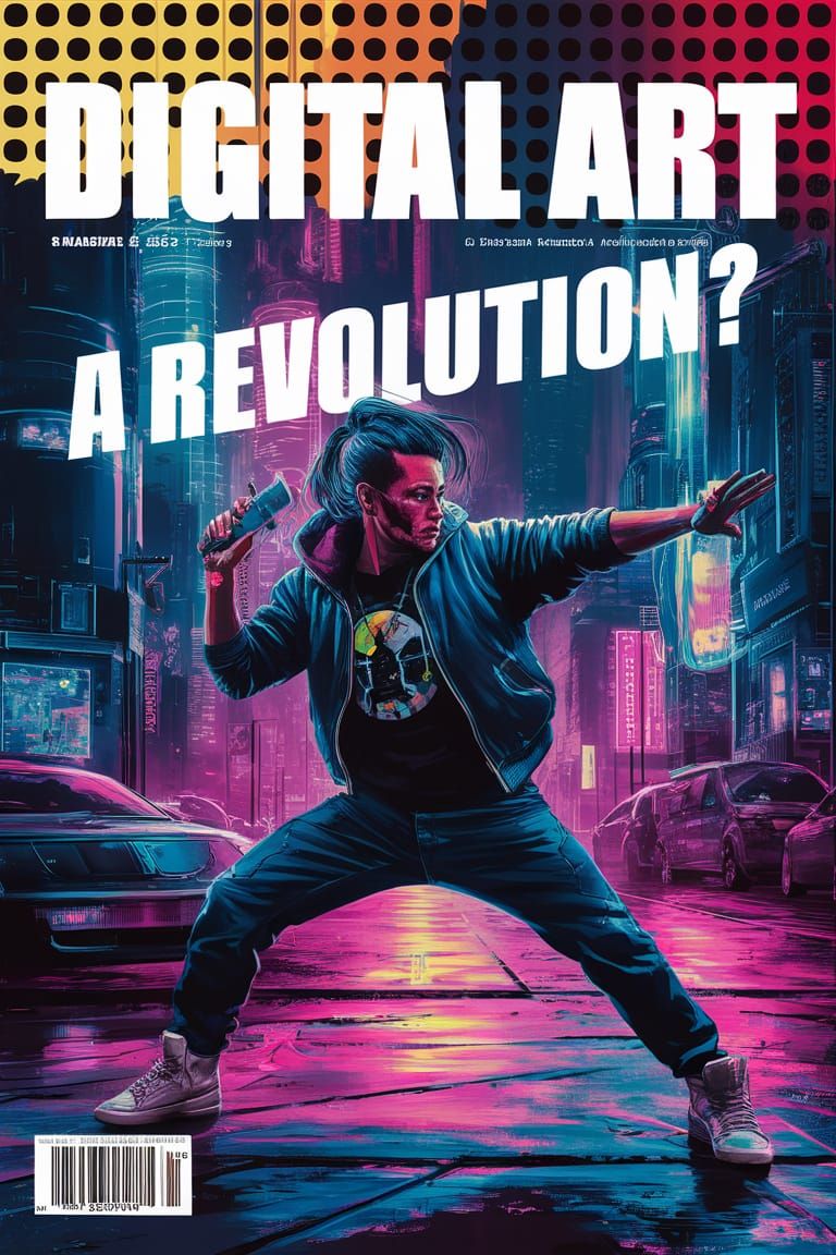 Cover of "DIGITAL ART" magazine. - AI Generated Artwork - NightCafe Creator