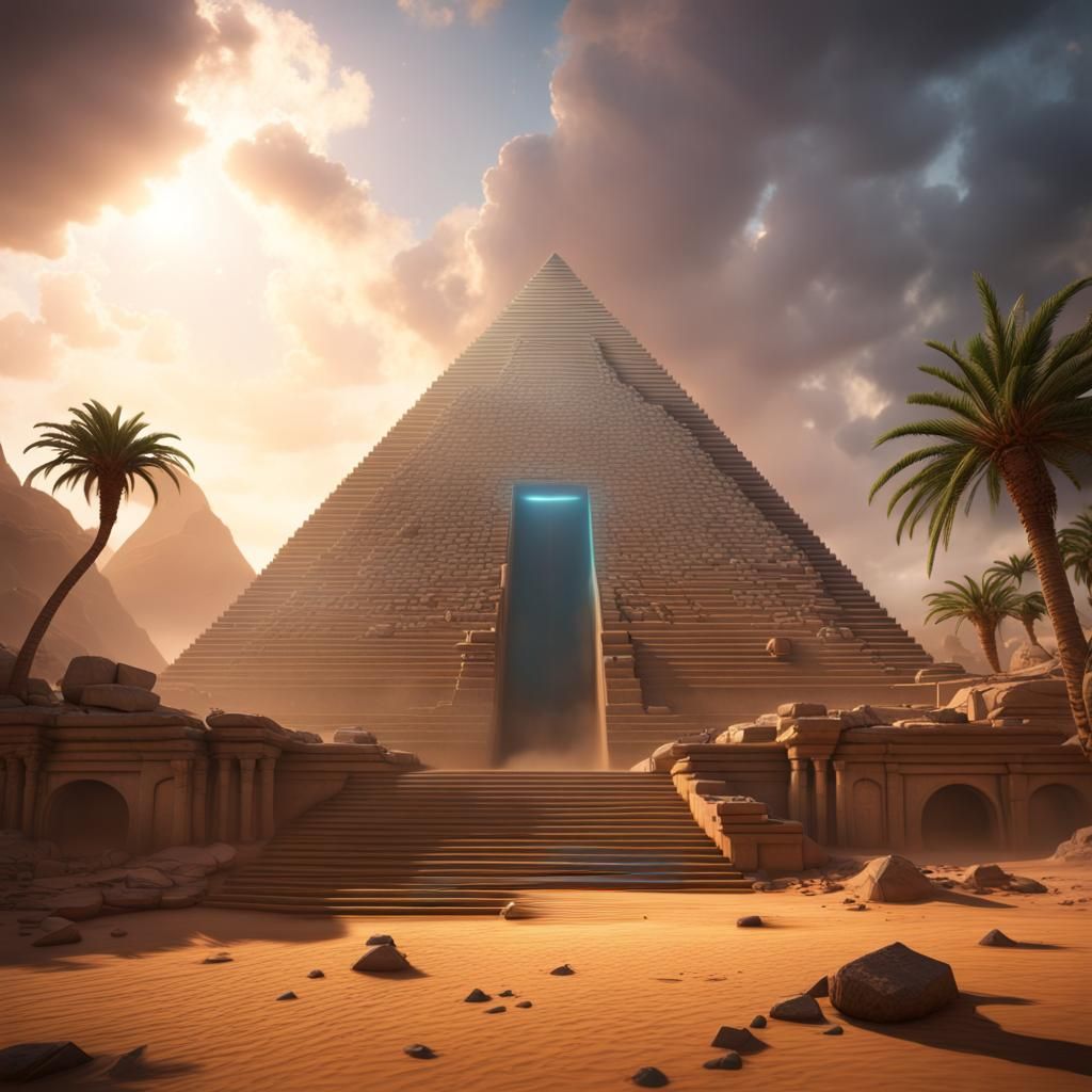 Ancient Pyramid - AI Generated Artwork - NightCafe Creator