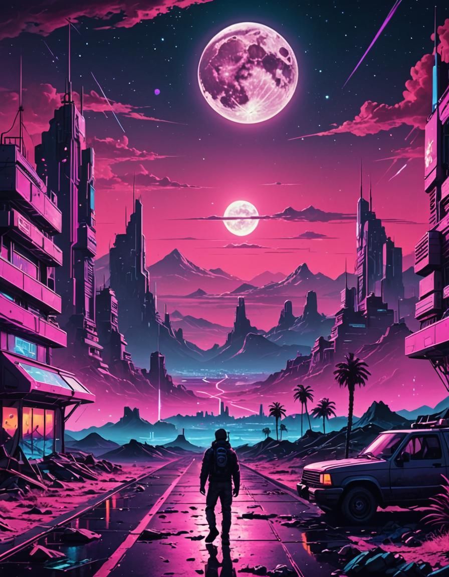 synthwave - AI Generated Artwork - NightCafe Creator