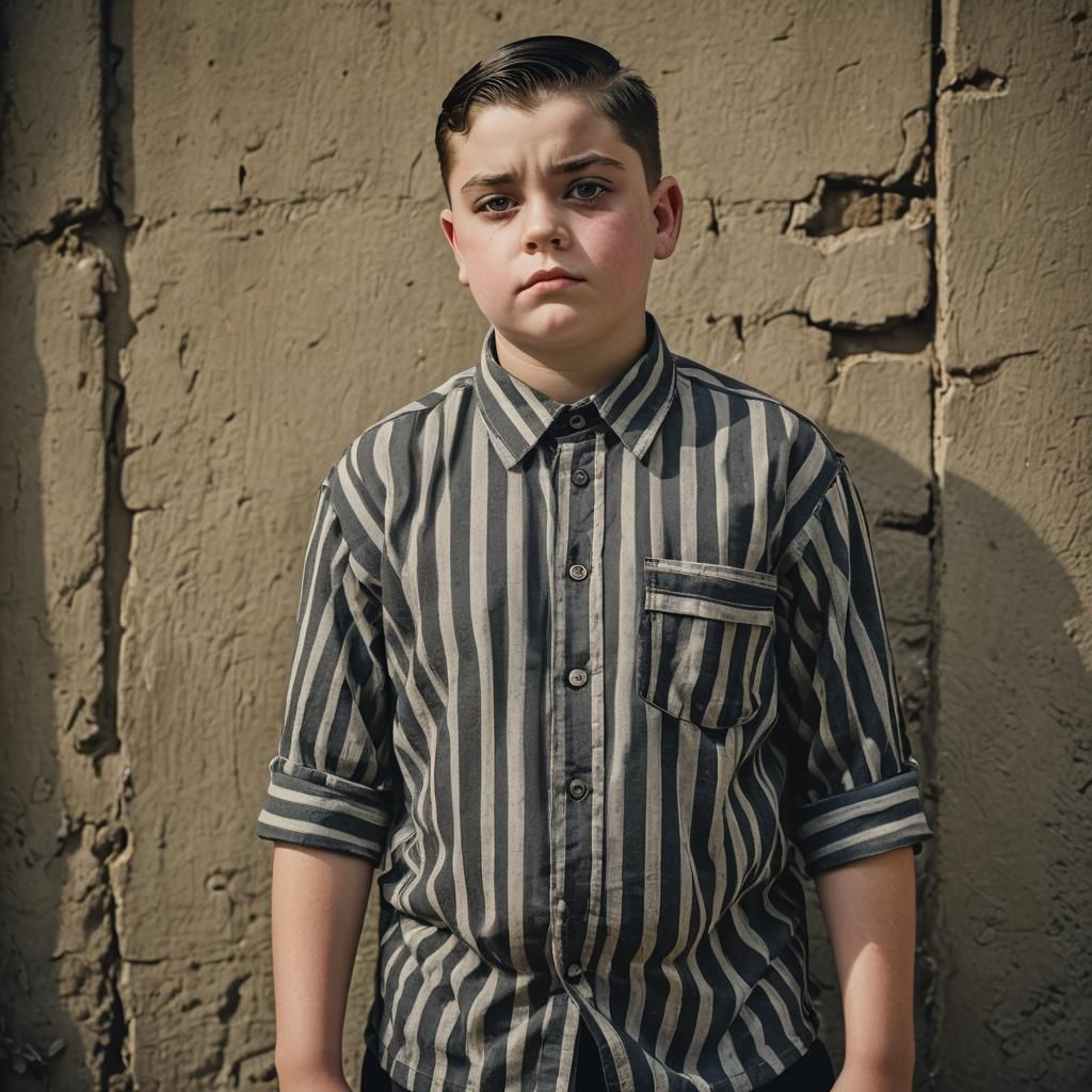 Pugsley Addams - AI Generated Artwork - NightCafe Creator