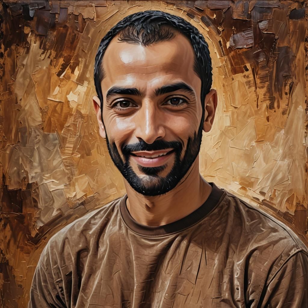 Mahmud Naggar, a young man from Egypt, with black hair and short beard ...