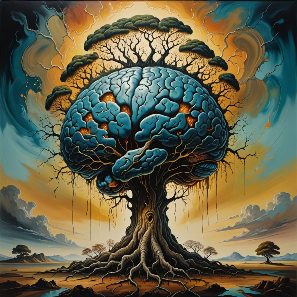 Tree of widsom - Dreamlike Tree Rises from the Brain in a Vi...