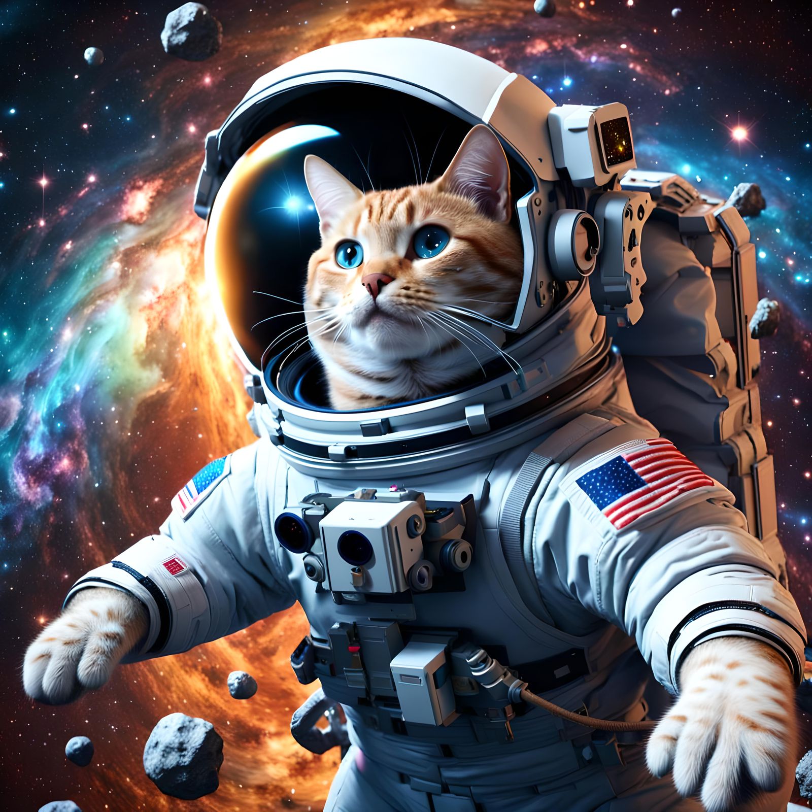 CATSTRONAUT - AI Generated Artwork - NightCafe Creator
