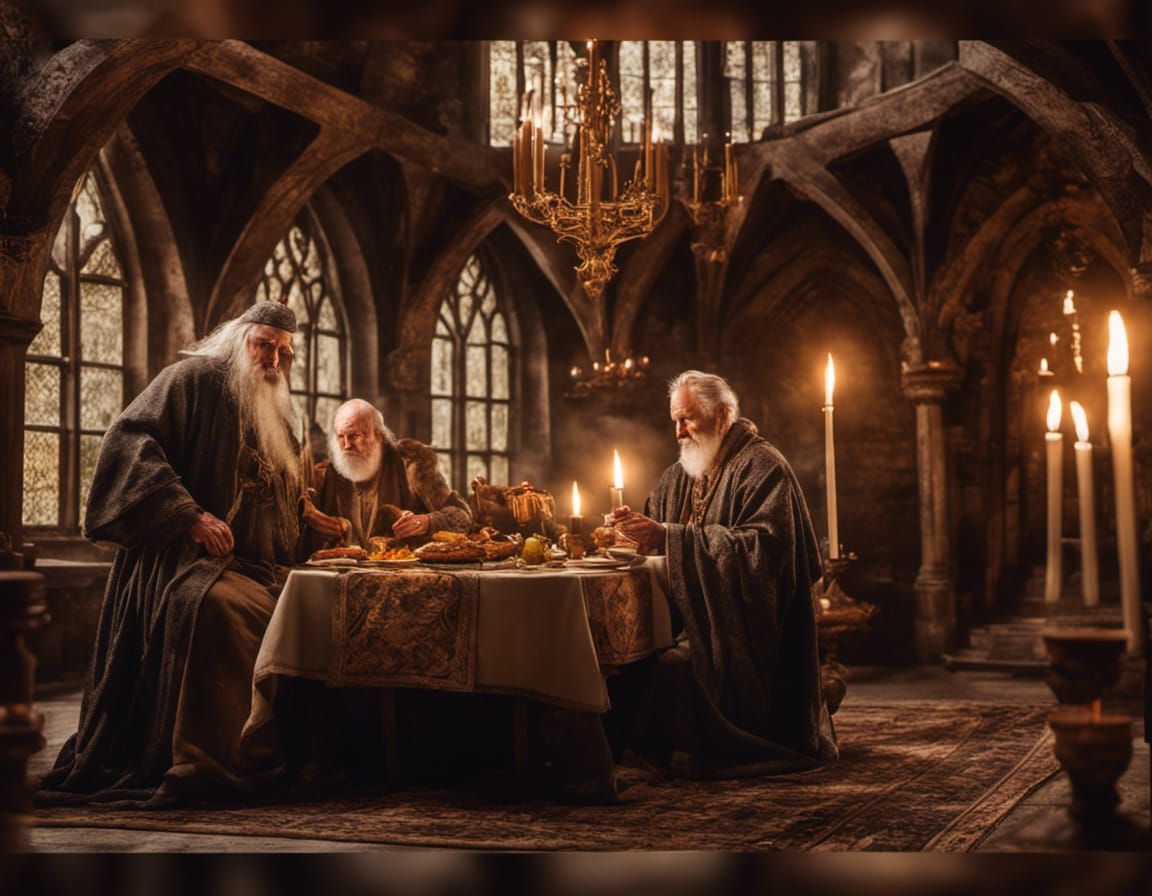 Wizard's Dining Hall - AI Generated Artwork - NightCafe Creator