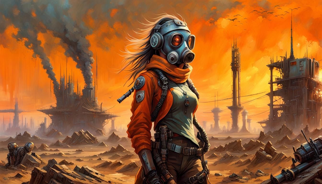 Post-Apocalyptic Rebel - AI Generated Artwork - NightCafe Creator