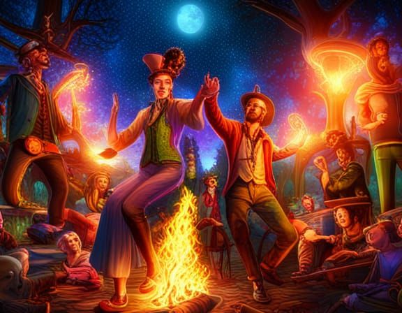 Night Scene Photograph, high P.O.V. CMYK 3D 4K DMT TRIADIC SHOCK color ...